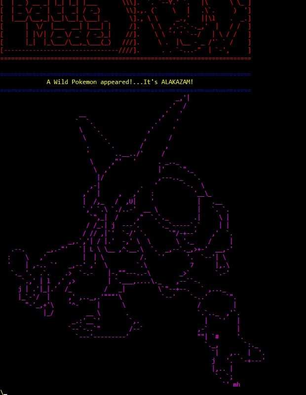 Pokemon ASCII Battle Game! Reviews, News, Descriptions, Walkthrough and ...